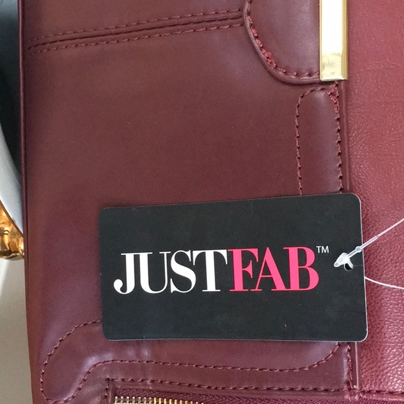 JustFab | Bags | Beautiful Burgundy Color Handbag Shoulder Bag | Poshmark